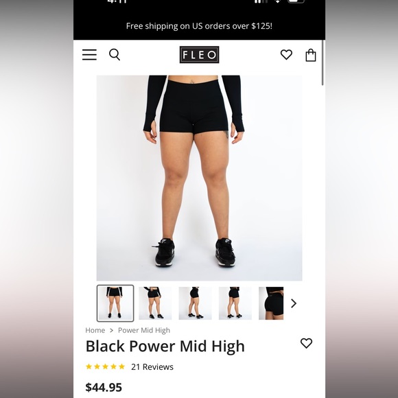 Fleo | Shorts | Fleo Power Mid High Size M | Poshmark